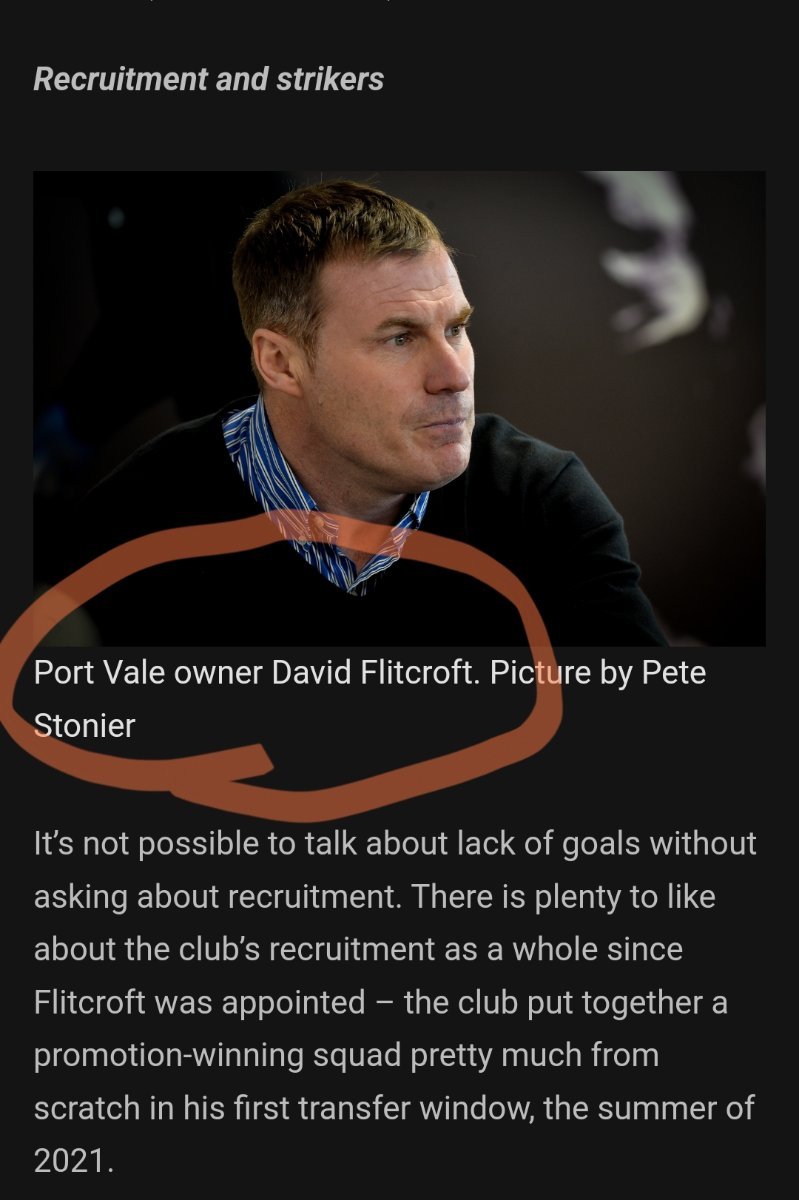 Flitcroft Interview in Baggers' 'The Valiant' - Page 2 - Port Vale ...